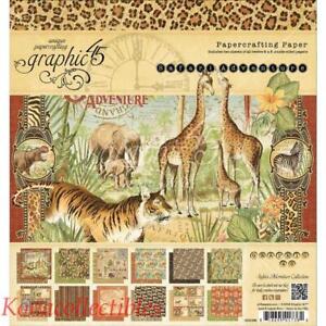 Graphic 45 Safari Adventure 8x8 Paper Pad - Crafts by Gerrie