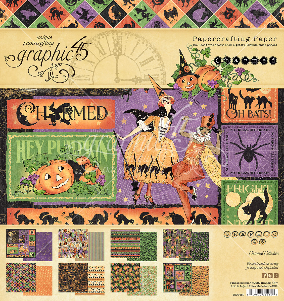 Graphic 45 Charmed 8x8 Paper - Crafts by Gerrie